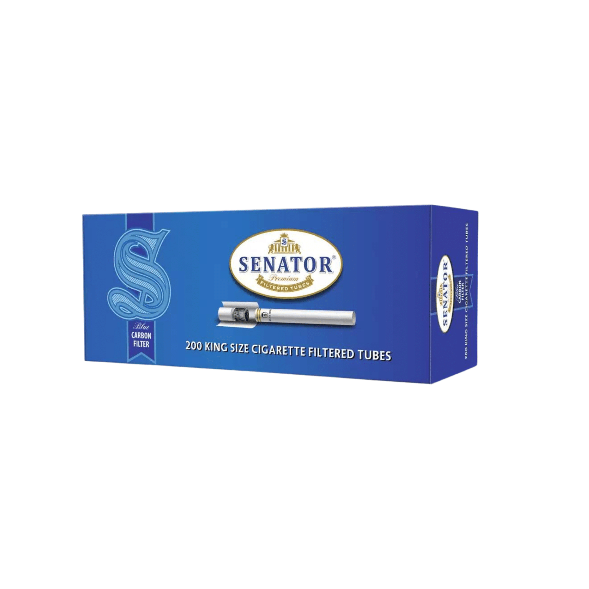 Tuburi tigarete Senator Blue - Multifilter Carbon (200) | El-Unico.Ro